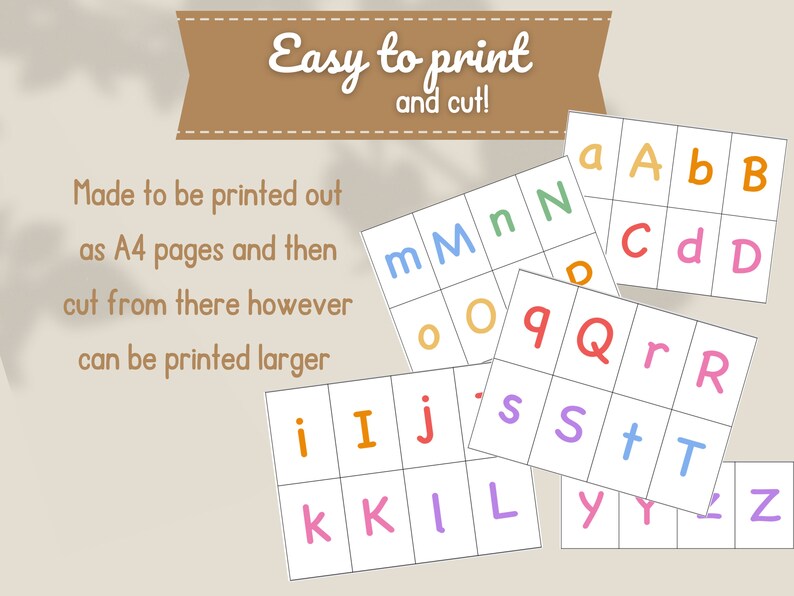 Pastel ABC Flash Cards Educational Cards Homeschool - Etsy