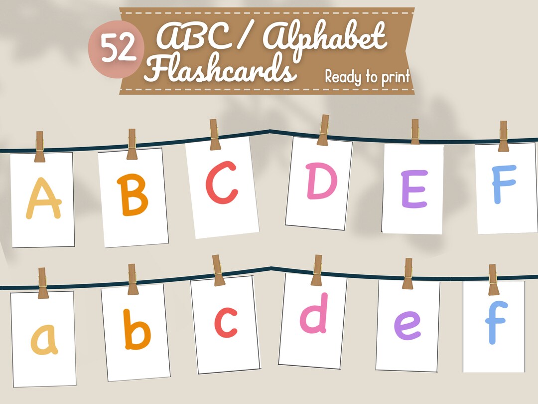 Pastel ABC Flash Cards, Educational Cards, Homeschool Printable, Learn ...