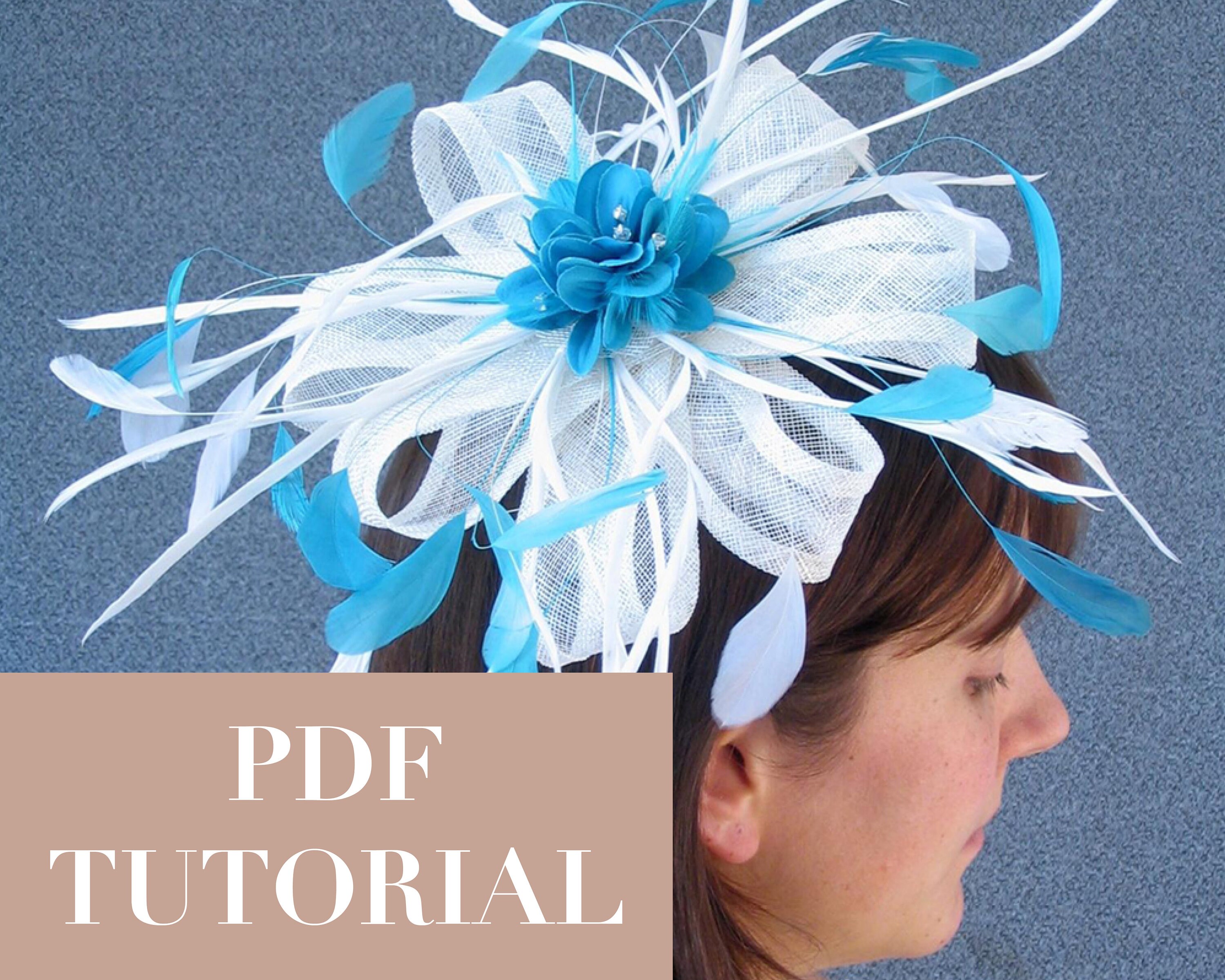 Blooming Feathers Fascinator Tutorial - Downloadable PDF - Etsy