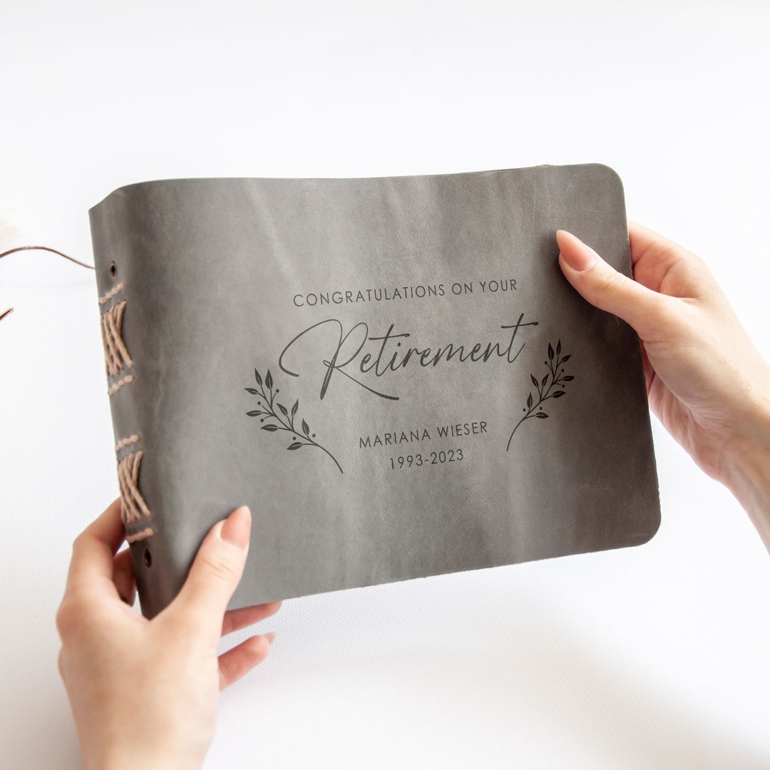 Retirement Keepsake Book, Happy Retirement Guest Book, Congratulations ...