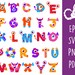 Digital Monster Alphabet Clipart, Birthday, Kids Room, Monster Alphabet ...
