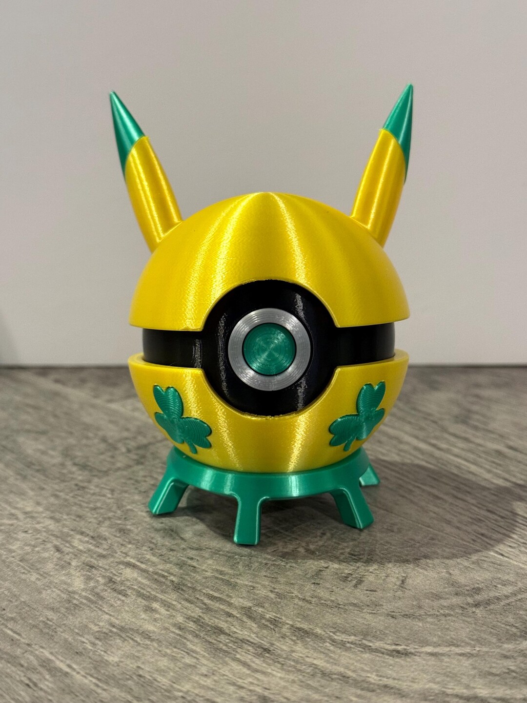 Lucky St. Patrick’s Day Pikachu Pokeball Inspired Handmade 3dprinted ...