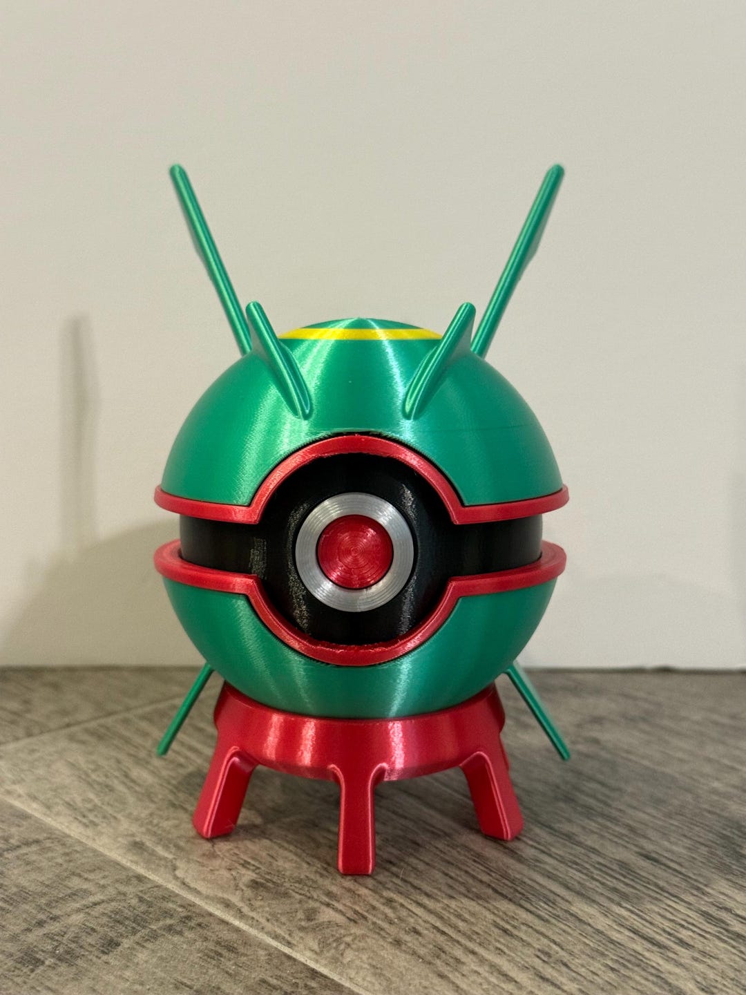 Rayquaza Pokeball Inspired Handmade 3dprinted Fanart - Etsy