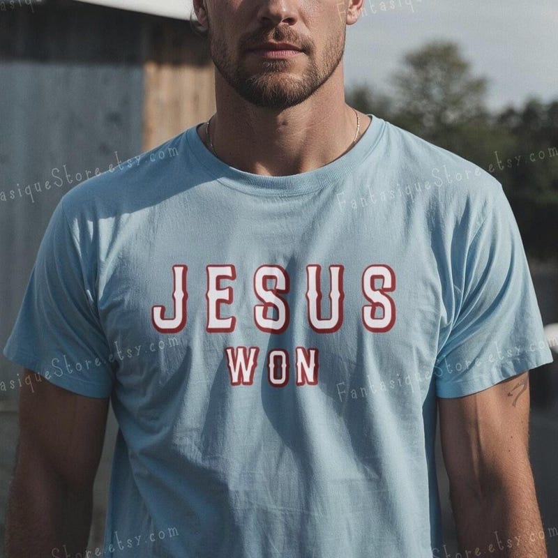 Jesus is Champion Tshirt - Etsy