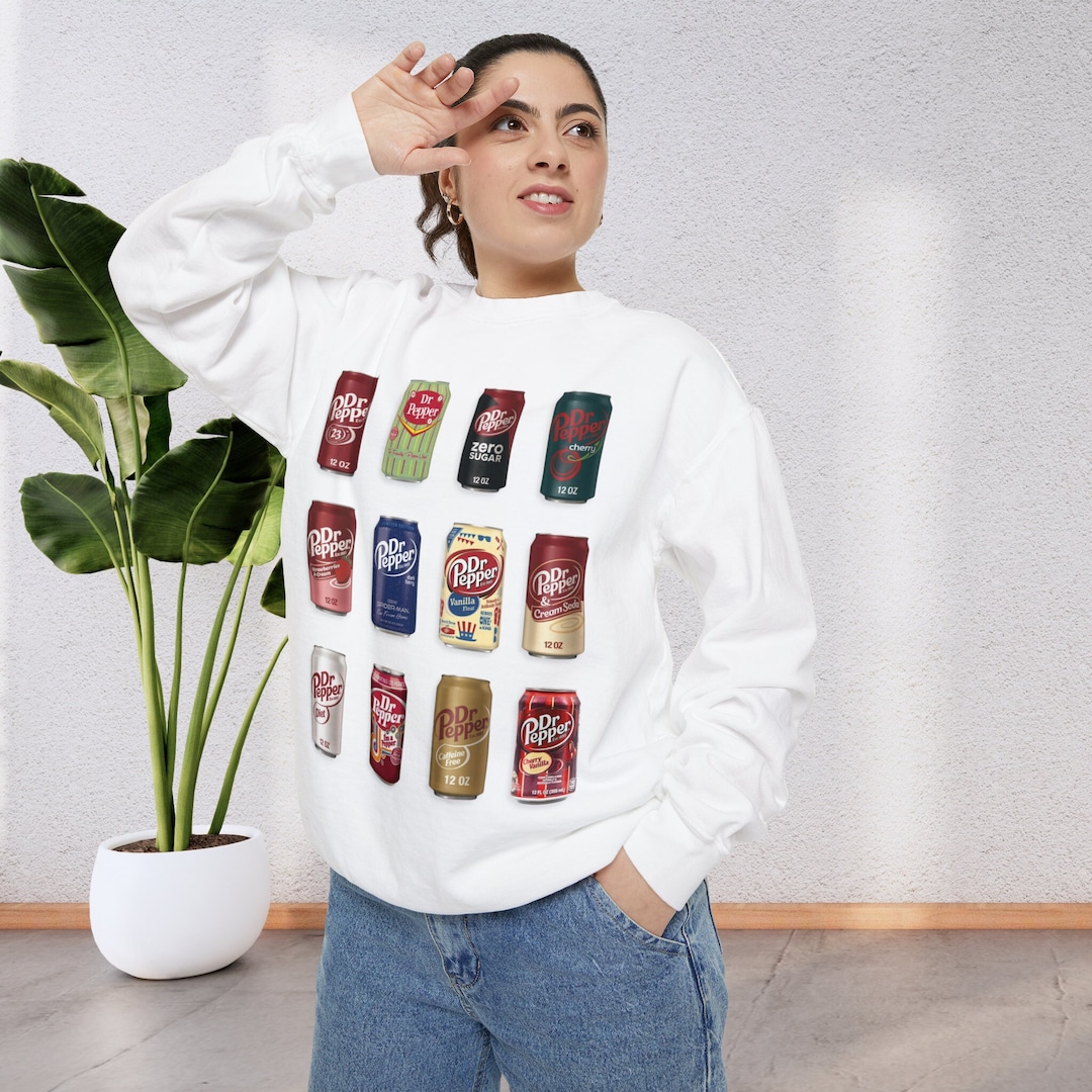 Dr. Pepper Sweater, Dr. Peper Lovers Merch, Vintage Cans Soda, Gift for ...