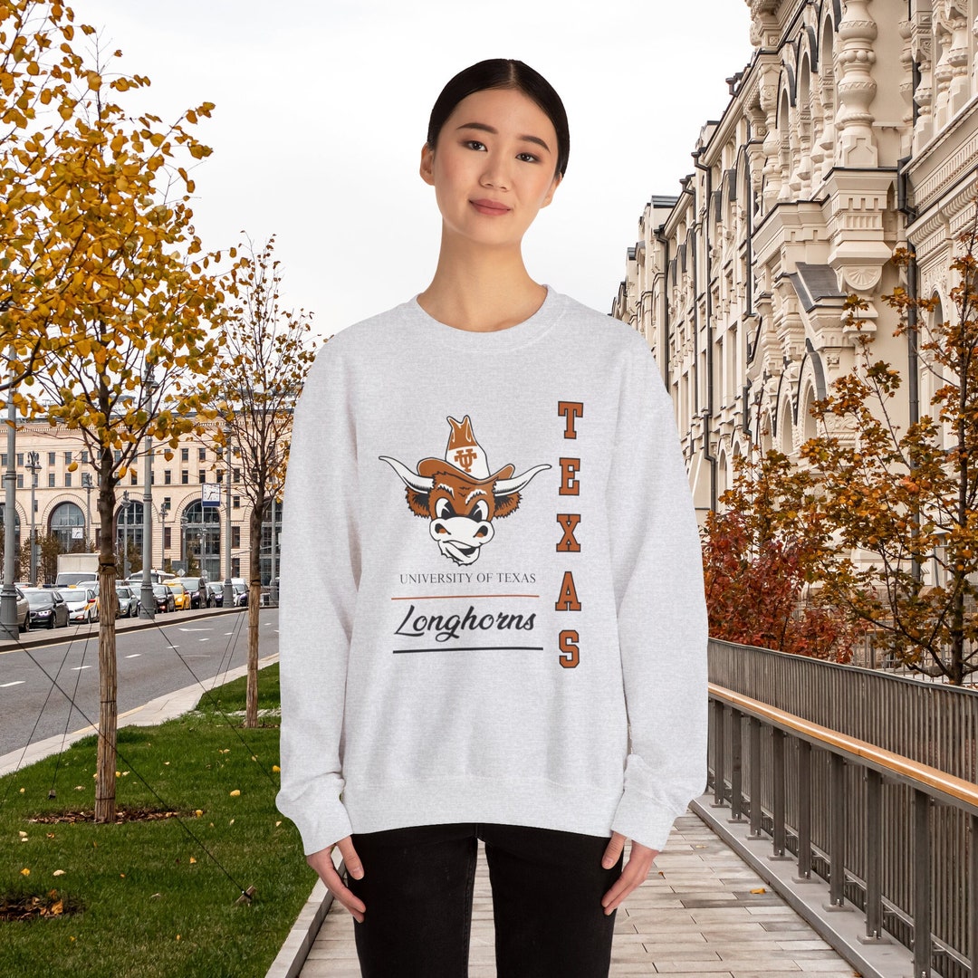 Vintage Texas Longhorns Sweatshirt: NCAA College Football Crewneck - Etsy