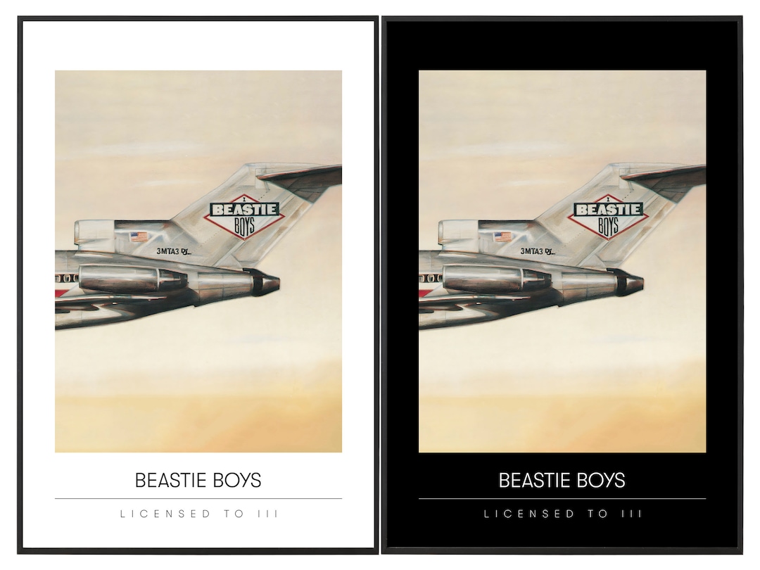 Beastie Boys Poster, Licensed to Ill, Beastie Boys Print, Rap Rock Hip ...