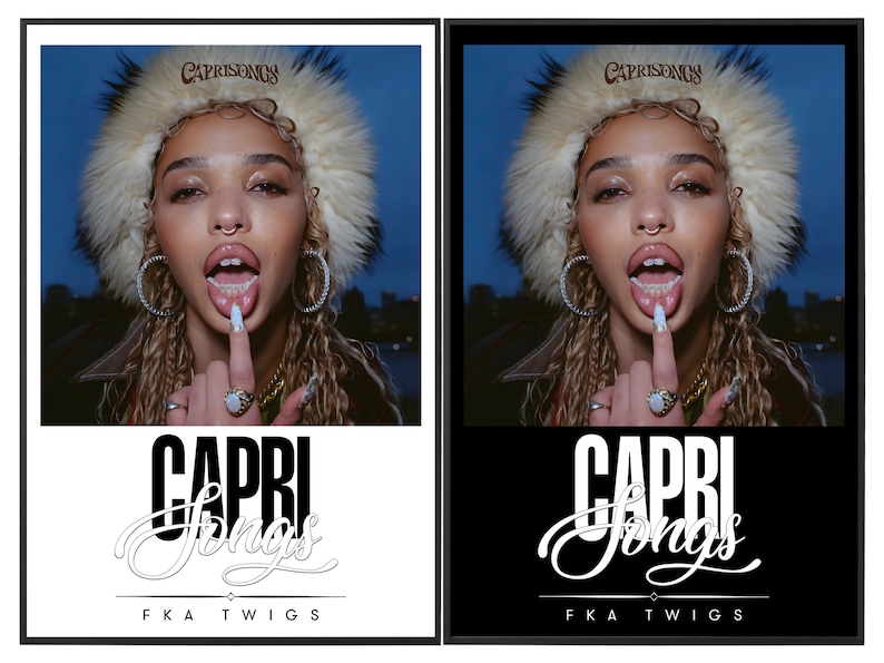 FKA Twigs Poster, Caprisongs Poster, FKA Twigs Print, Avant-pop Music ...