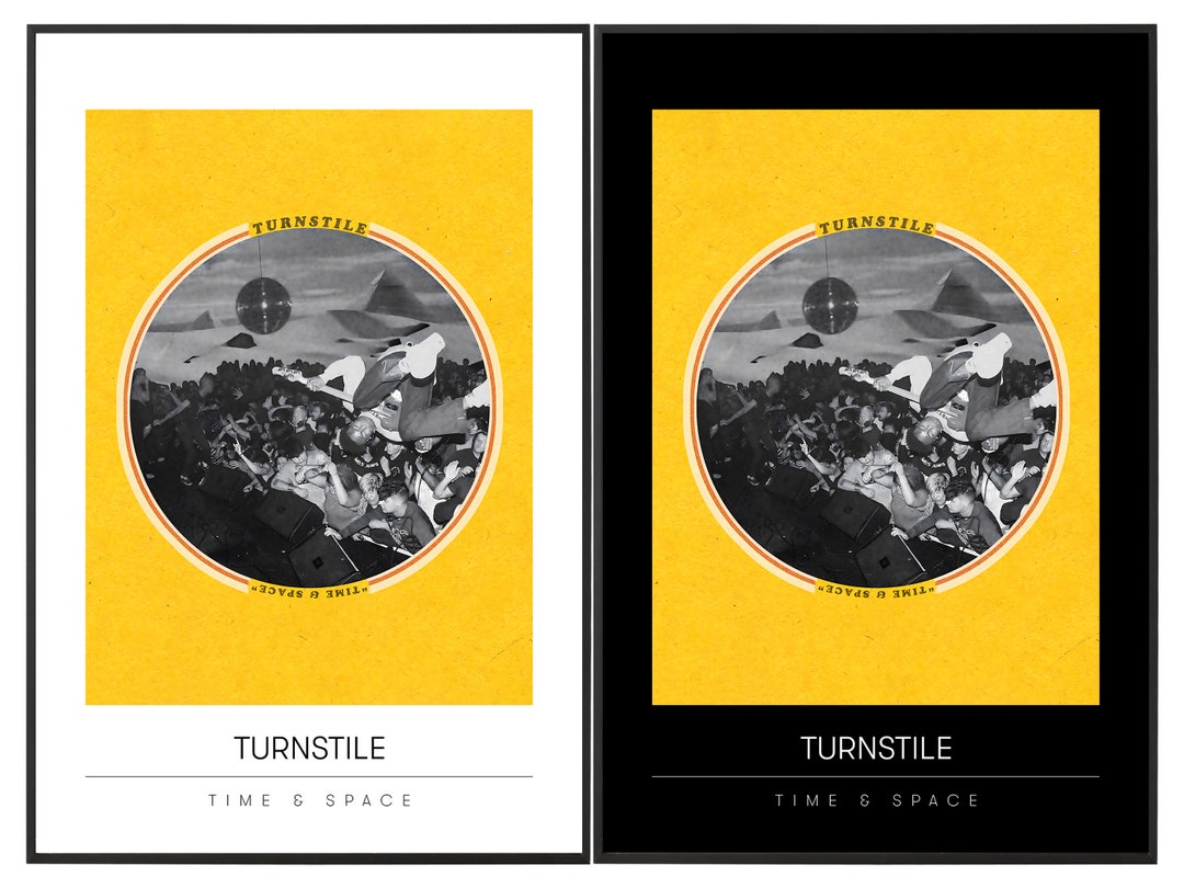 Turnstile Poster, Time & Space Poster, Turnstile Print, Hardcore Punk ...