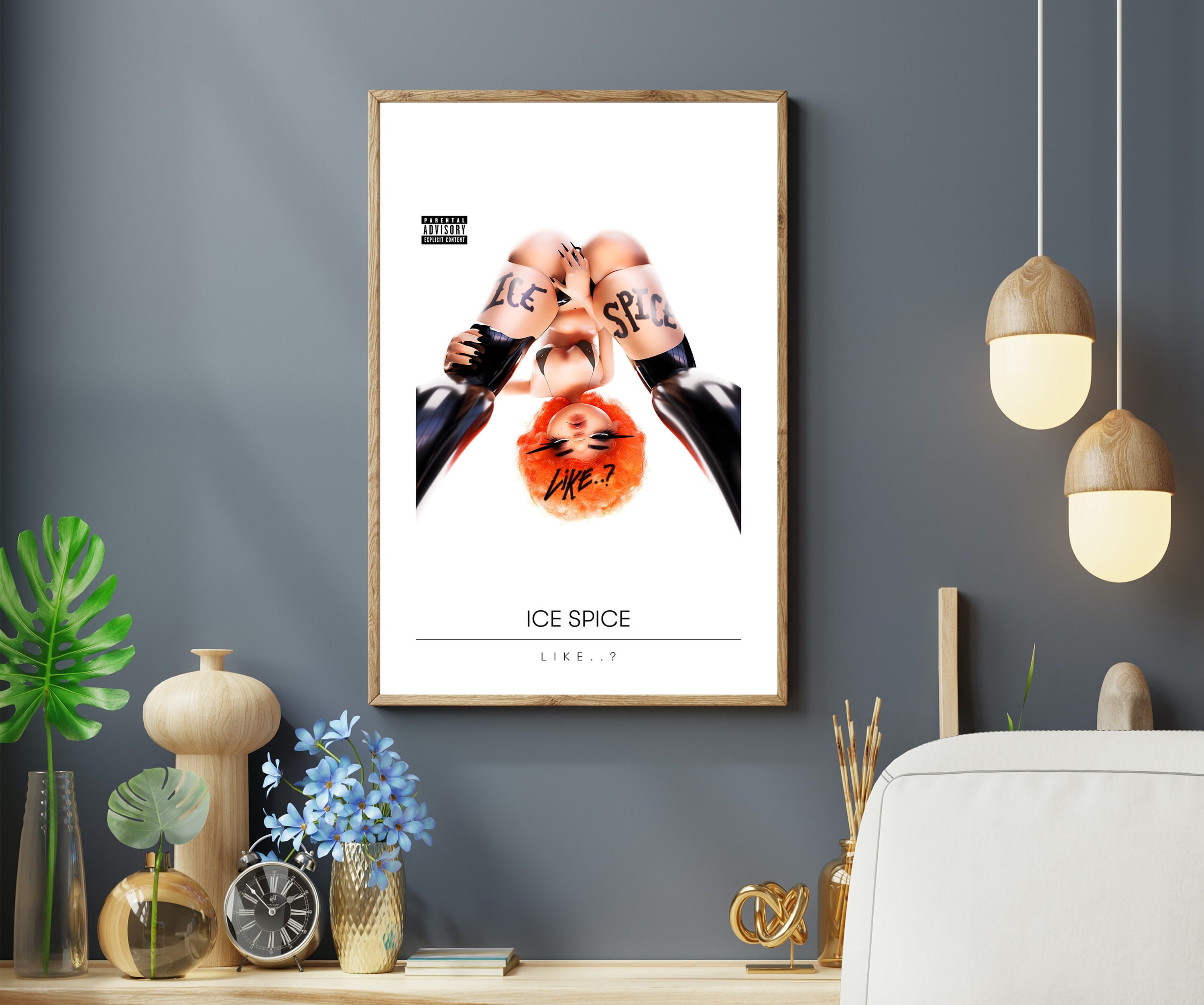 Ice Spice Poster, Like.., Ice Spice Print, Rap Music Decor Art, Album ...