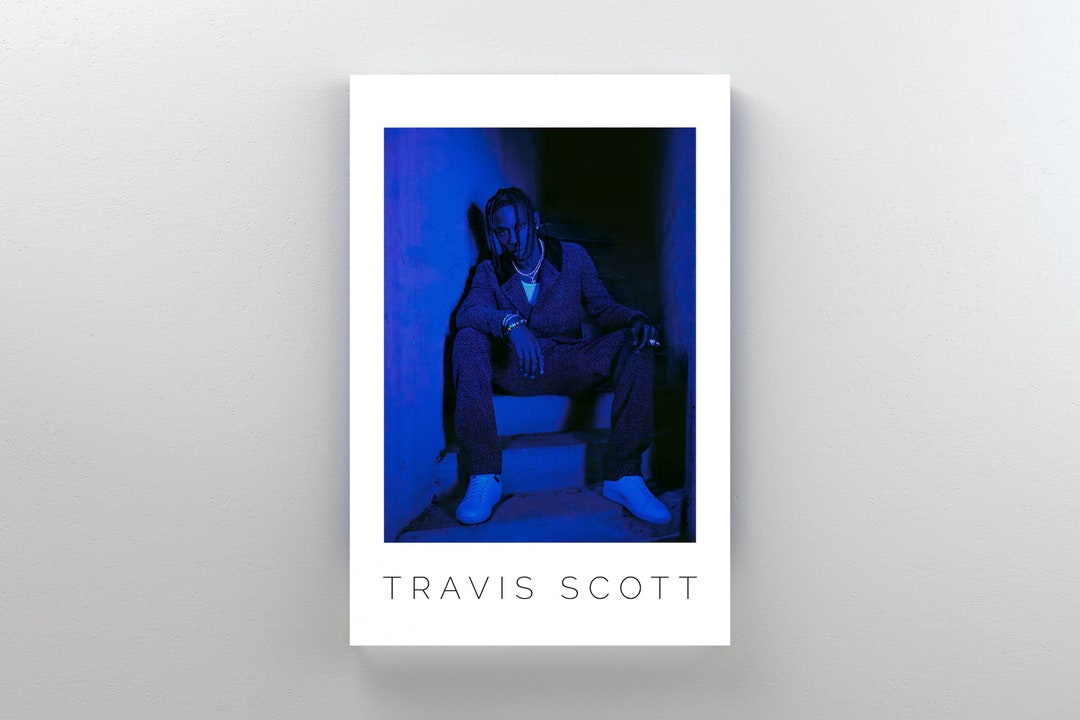 Travis Scott Poster, Travis Scott Wall Art, Travis Scott Print, Rapper ...