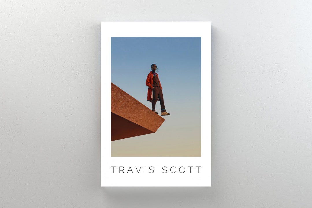 Travis Scott Poster, Travis Scott Wall Art, Travis Scott Print, Rapper ...