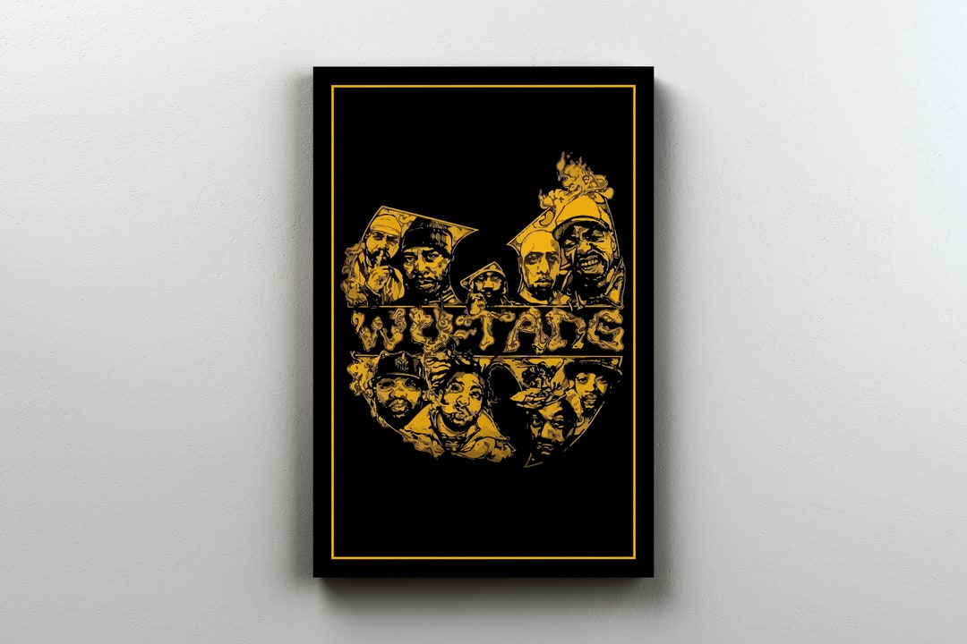 Wu Tang Clan Poster Wu Tang Clan Wall Art Hip Hop Poster Wu Tang Clan Print Rapper Music 