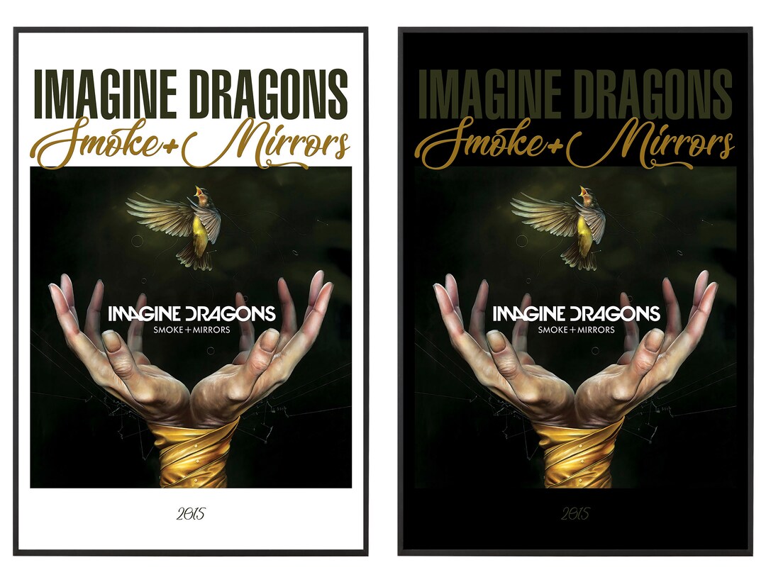 Imagine Dragons Poster, Smoke Mirrors, Imagine Dragons Print, Pop Rock ...