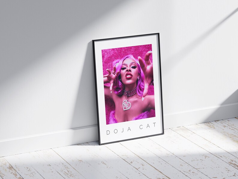 Doja Cat Poster Doja Cat Wall Art Rapper Poster Doja Cat Print