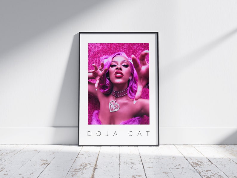 Doja Cat Poster Doja Cat Wall Art Rapper Poster Doja Cat Print