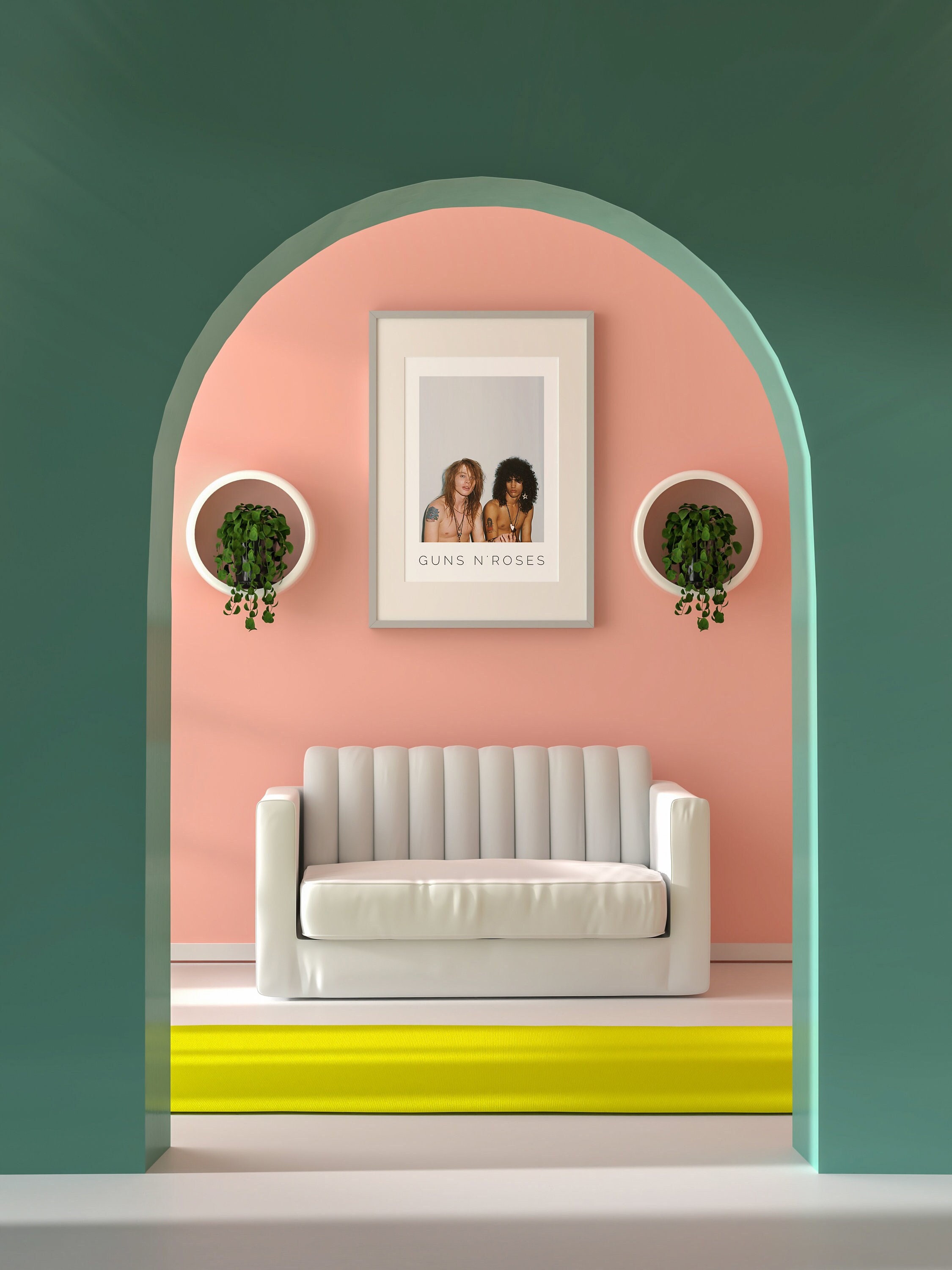 Guns N' Roses Poster, Axl Rose Poster, Slash Poster, Rock Music Poster ...