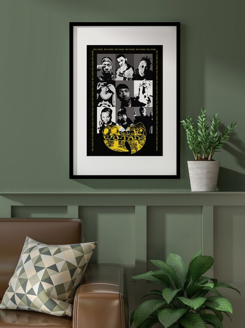 Wu-tang Clan Poster Wu-tang Clan Wall Art Hip Hop Poster - Etsy