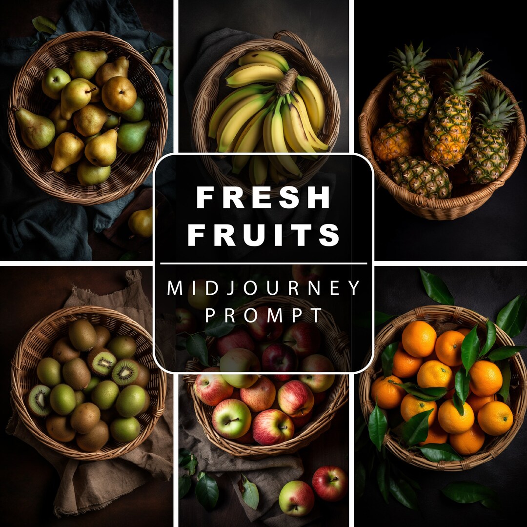 Midjourney Prompt for Fresh Fruits - Etsy