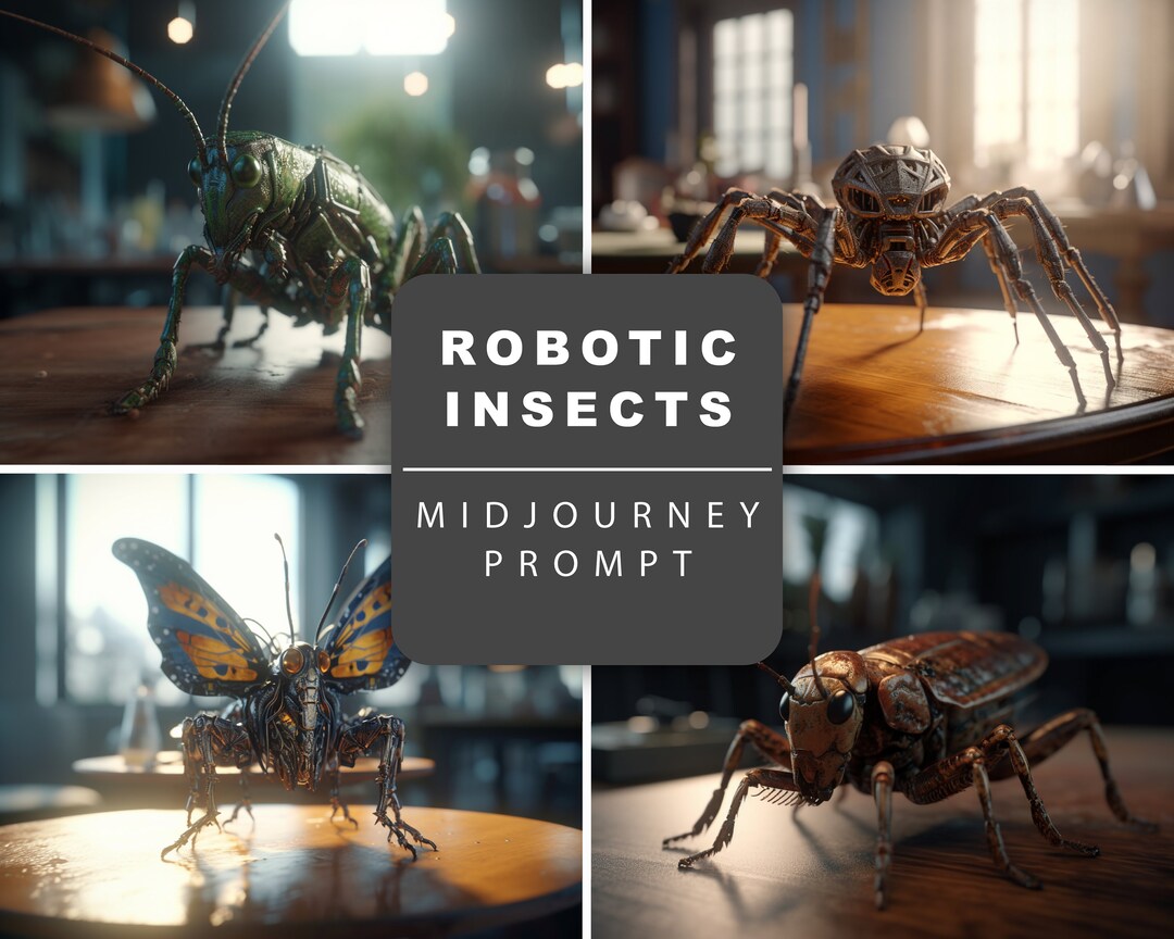 Midjourney Prompt for Robotic Insects - Etsy