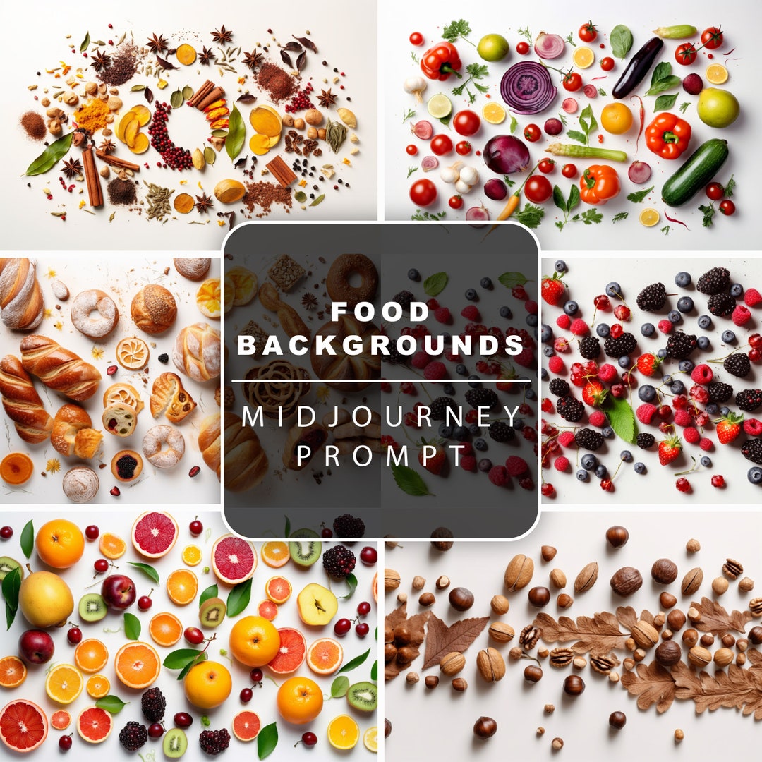Midjourney Prompt for Food Backgrounds - Etsy