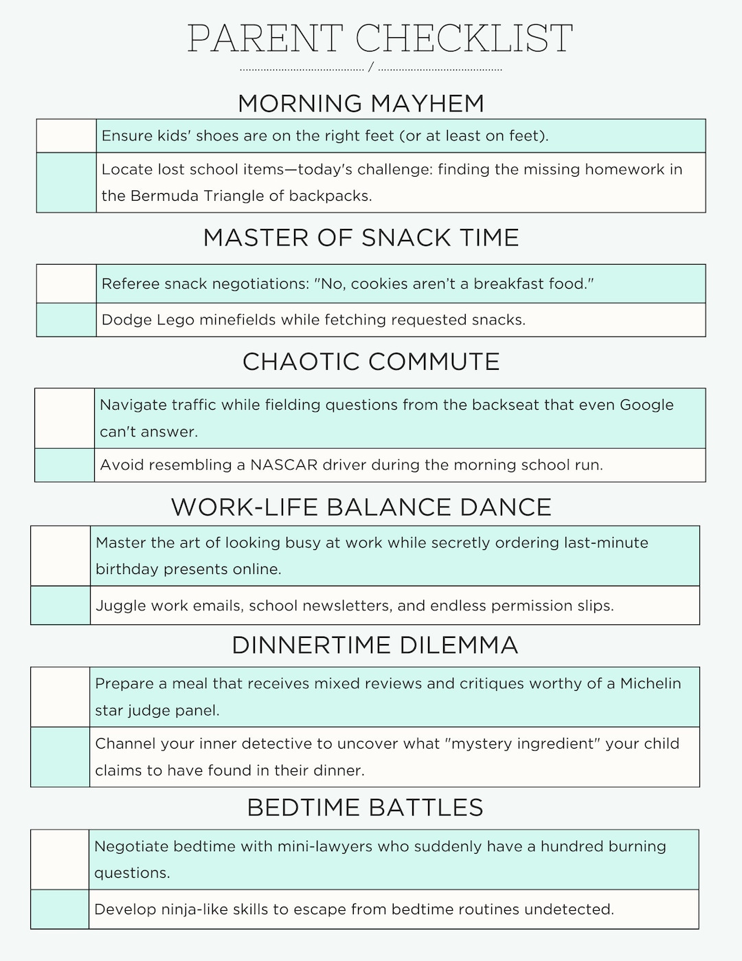 Parent Checklist, Life With Kids, New Year, Planner, Get Organized ...