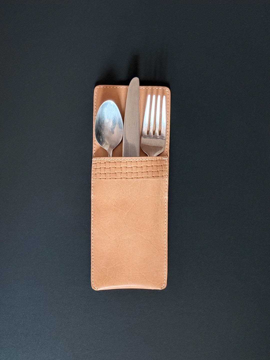 Leather Cutlery Pouch - Etsy