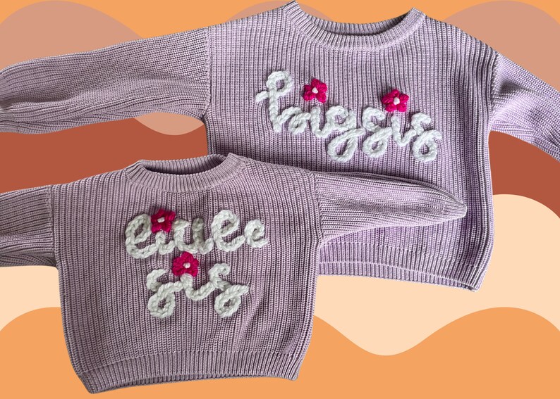 Big Sis/little Sis Matching Sweaters - Etsy