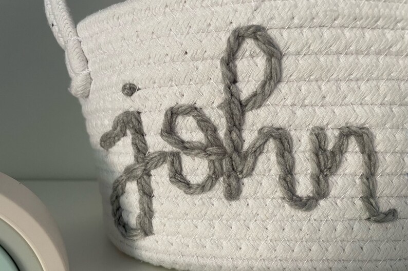 CUSTOM Name Basket With Elephant - Etsy