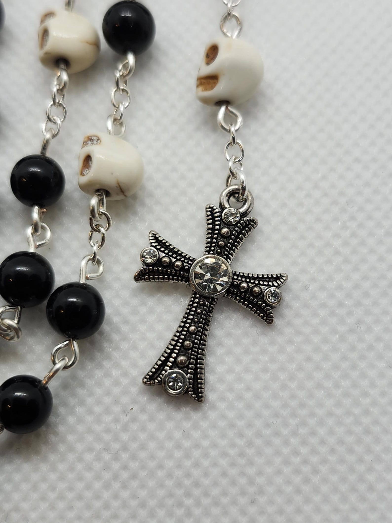 MADE TO ORDER Gothic Night Rosary Styled Necklace - Etsy