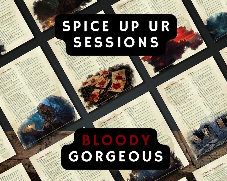 Barovia D100 Roll Charts: Curse of Strahd, Ravenloft (5e) (PDF) - Etsy