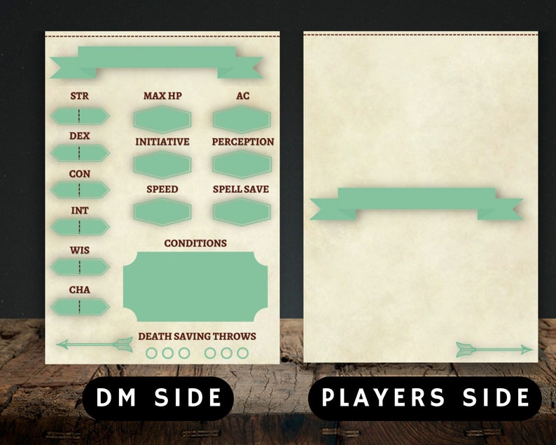 D&D 5e Initiative Tracker: DM Screen Accessory (PDF) - Etsy Australia