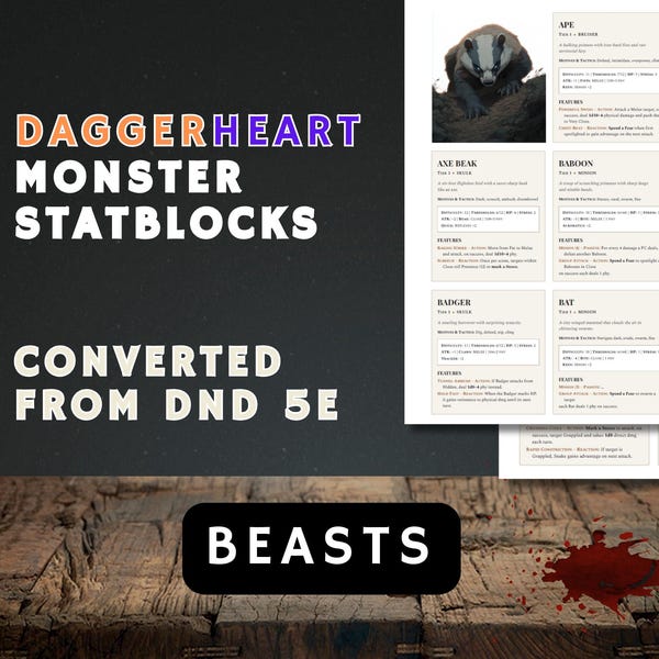 1 Page Ttrpg - Etsy UK