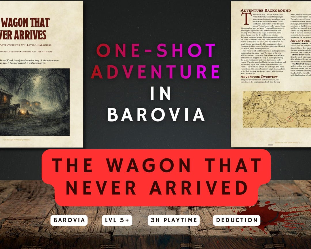 Barovia One-shot Adventure: Wagon That Never Arrived (curse of Strahd ...