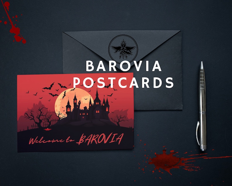5 Barovia Postcard Invitations (curse of Strahd) - Etsy