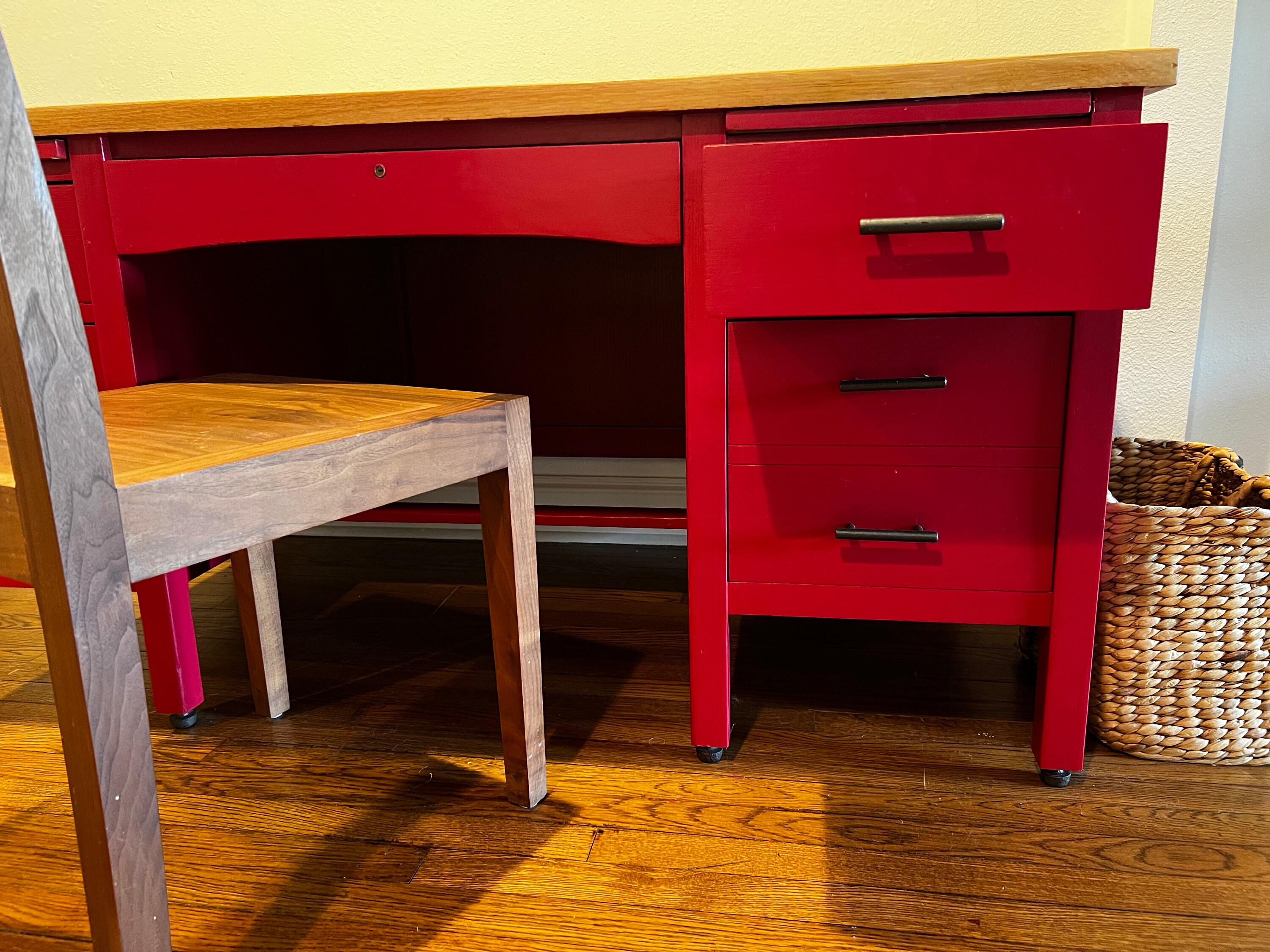 Refinished Solid Wood Vintage Teacher's Desk - Etsy