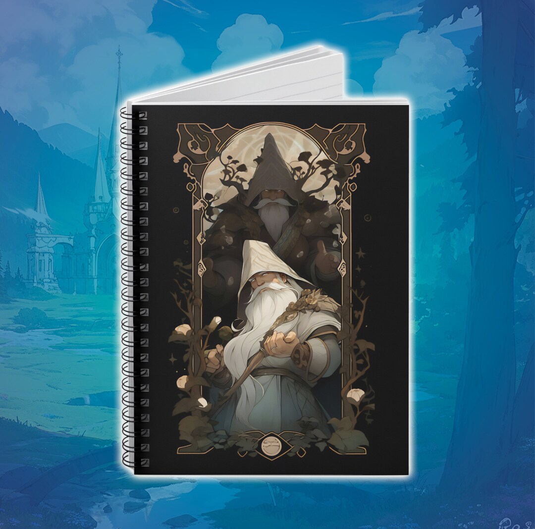 Dark Dwarf Spiral Notebook | Epic Quests Dnd Fantasy Art Spiral ...
