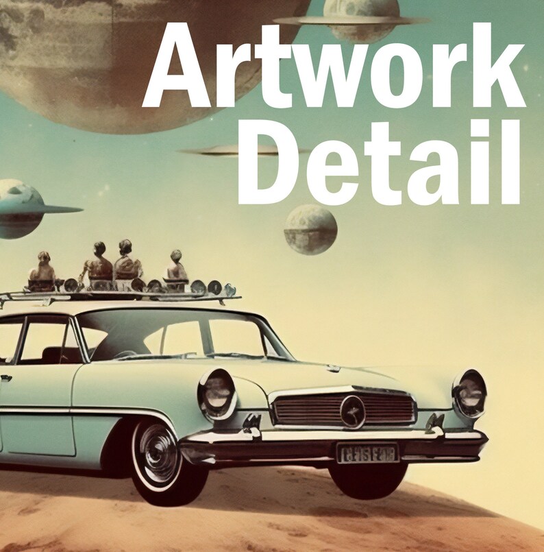 Futuristic Nostalgia Retro Notebook Cars on Mars Spiral Binding and ...