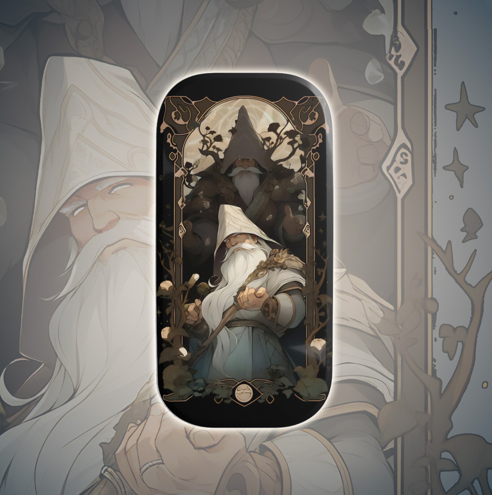 Dark Dwarf Phone Click-on Grip | Enchanting Phone Stand | A Fantasy ...