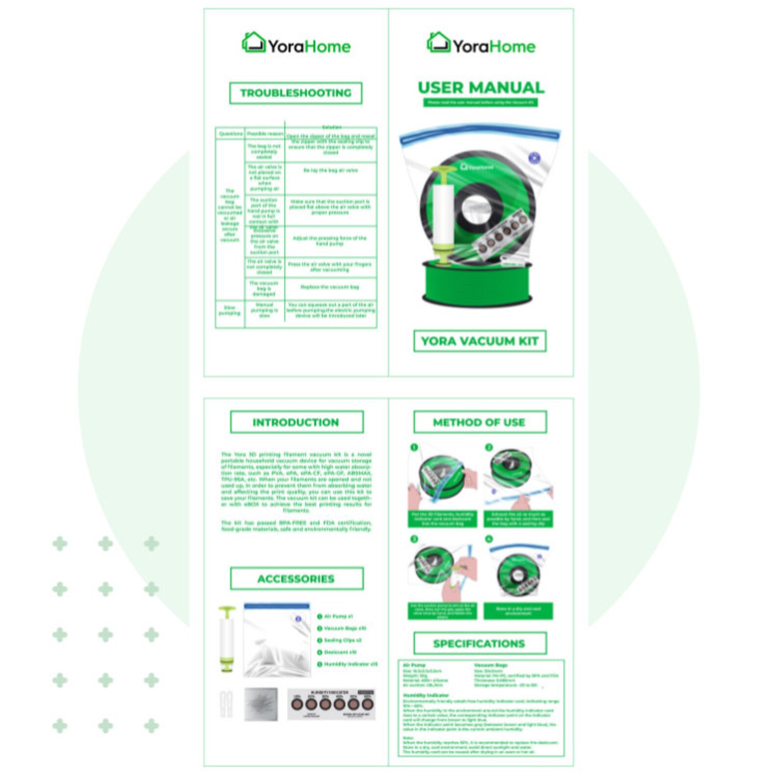 Filament Storage Kit, Filament Storage Bag Vacuum Kit, Filament Kit ...