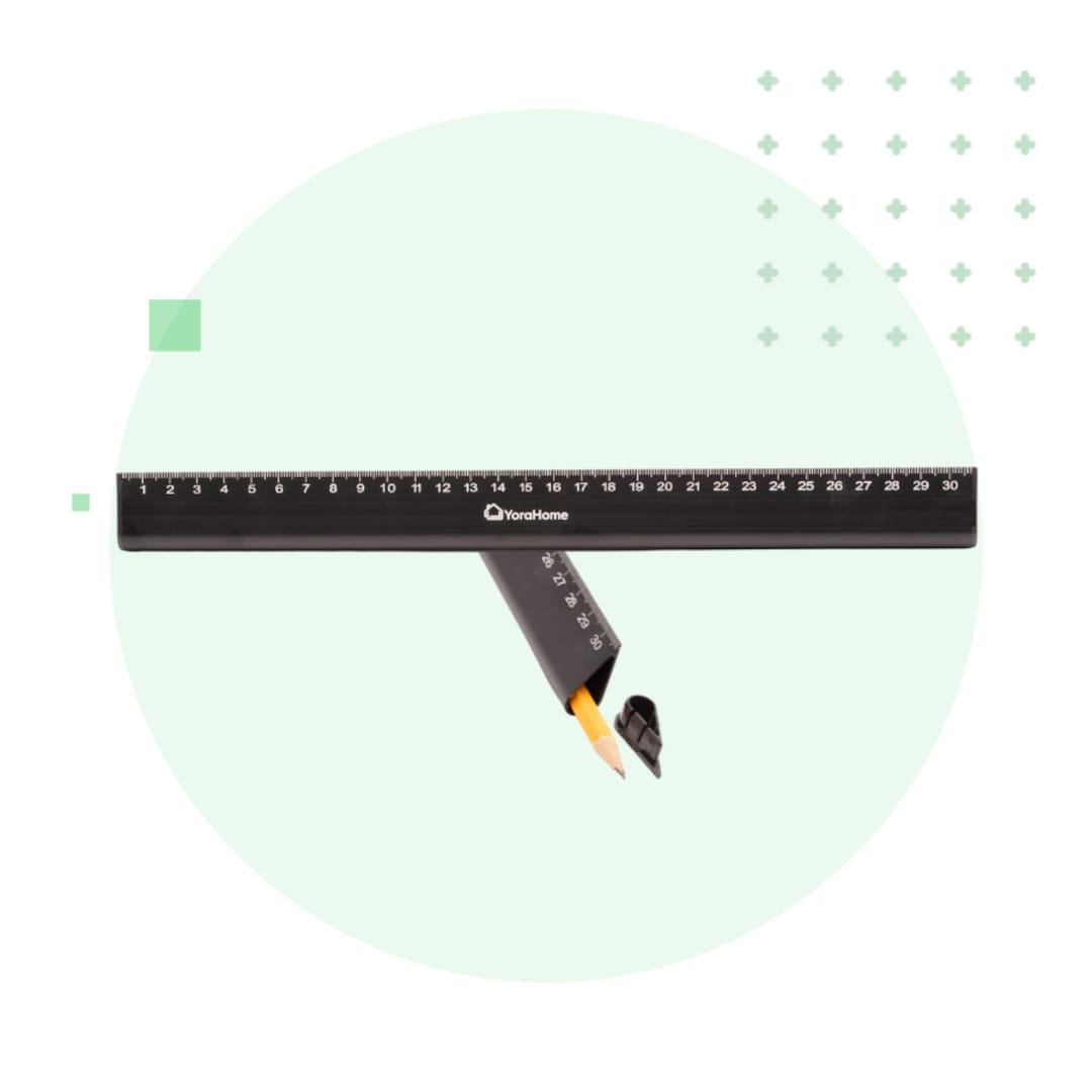 Drop-shaped Aluminum Ruler (built-in Pencil), Drafting Ruler ...