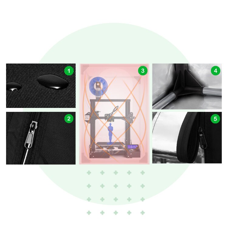 3D Printer Enclosure, 3D Printer Fireproof and Dustproof Tent, 3D ...