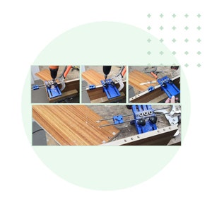 Universal Doweling Jig Kit, Dowelling Jig Set, Dowel Drill Guide Jig ...