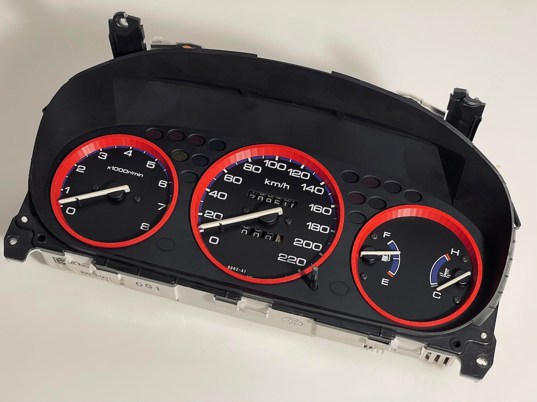 Honda Civic EK - Gauge Cluster Rings - Etsy