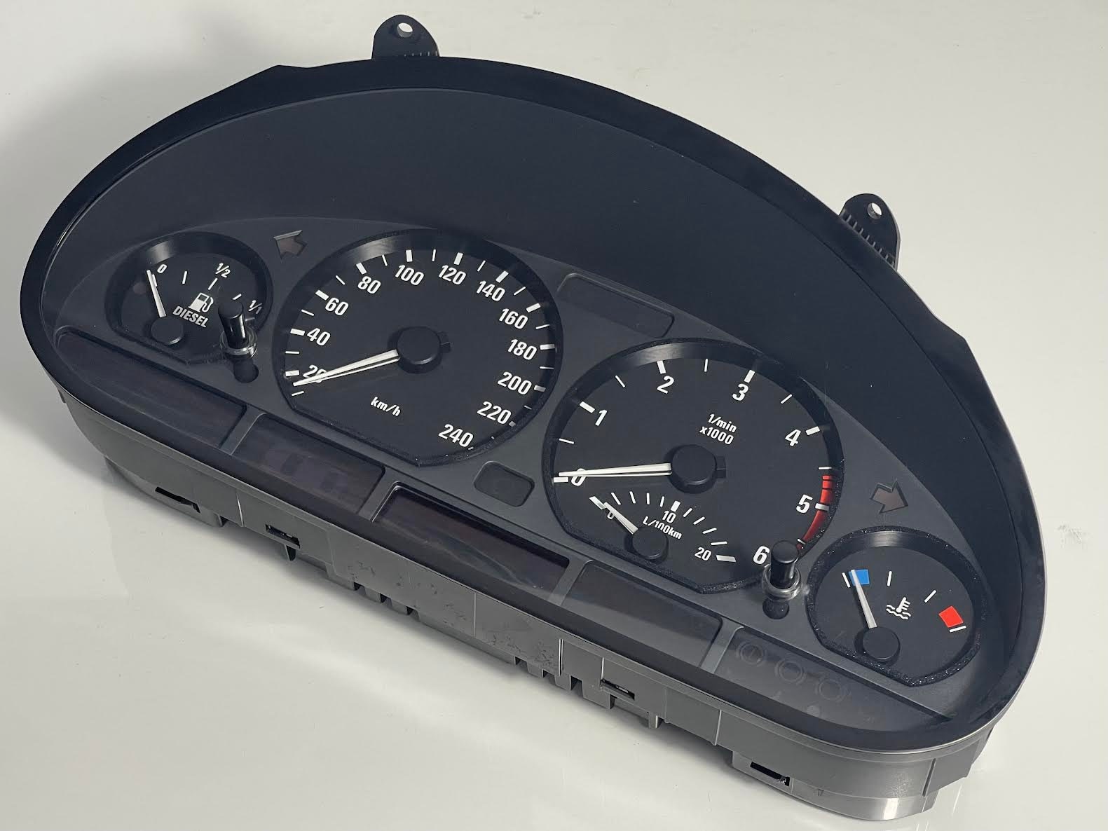 BMW E46 Gauge Cluster Rings silver/black/red - Etsy