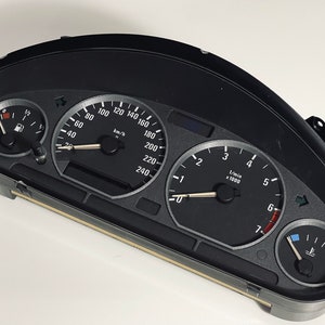 BMW E36 Gauge Cluster Rings silver/red - Etsy