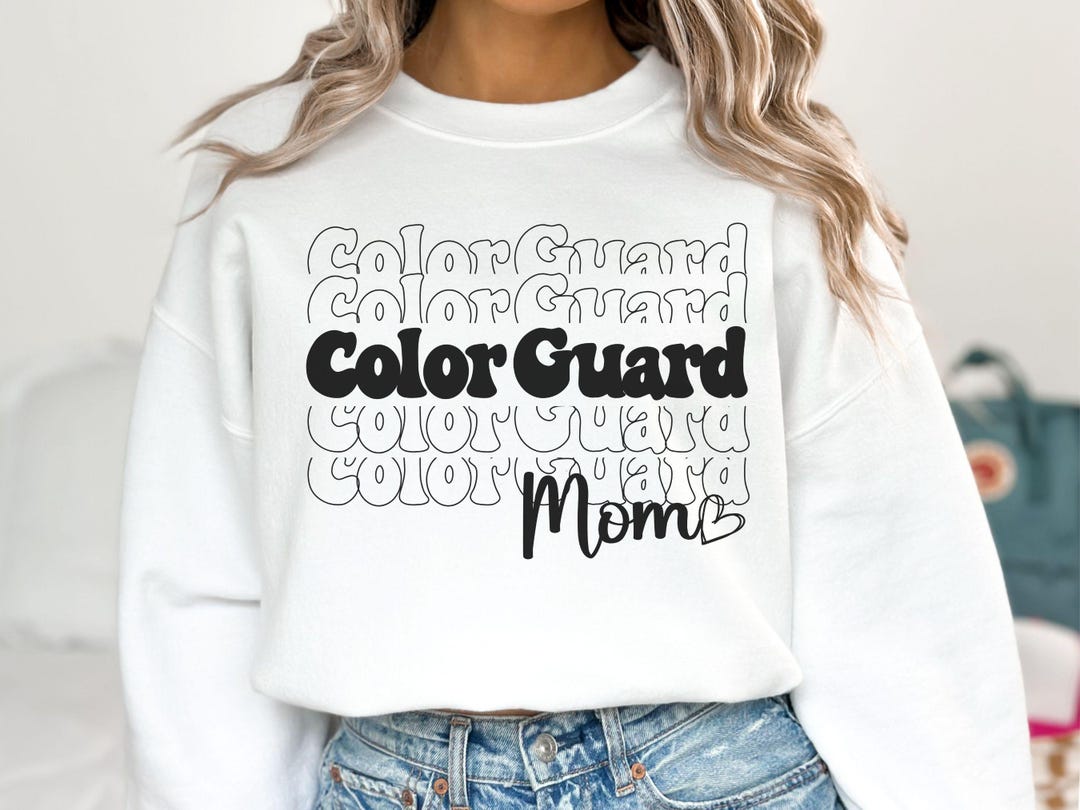 Color Guard Mom Sweatshirt, Auxiliary Mom, Class of 2026 Mama, Senior ...