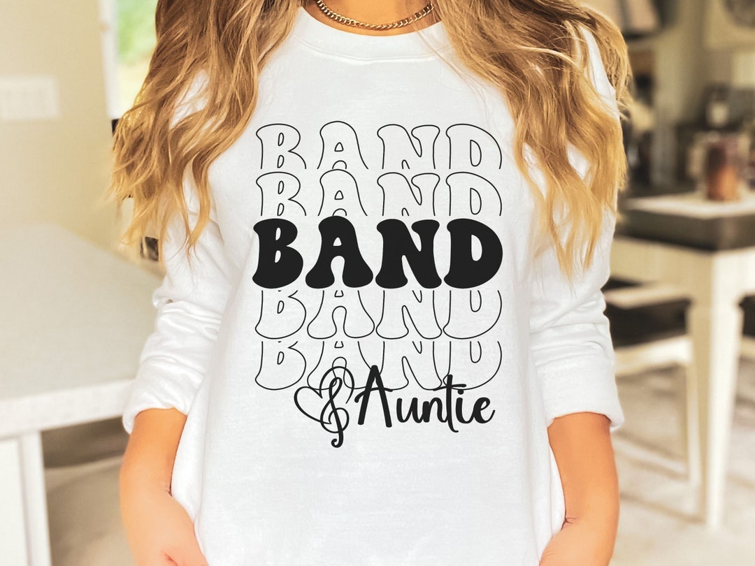Proud Band Auntie Shirt, Marching Band Auntie, Senior Aunt Tee, Senior ...