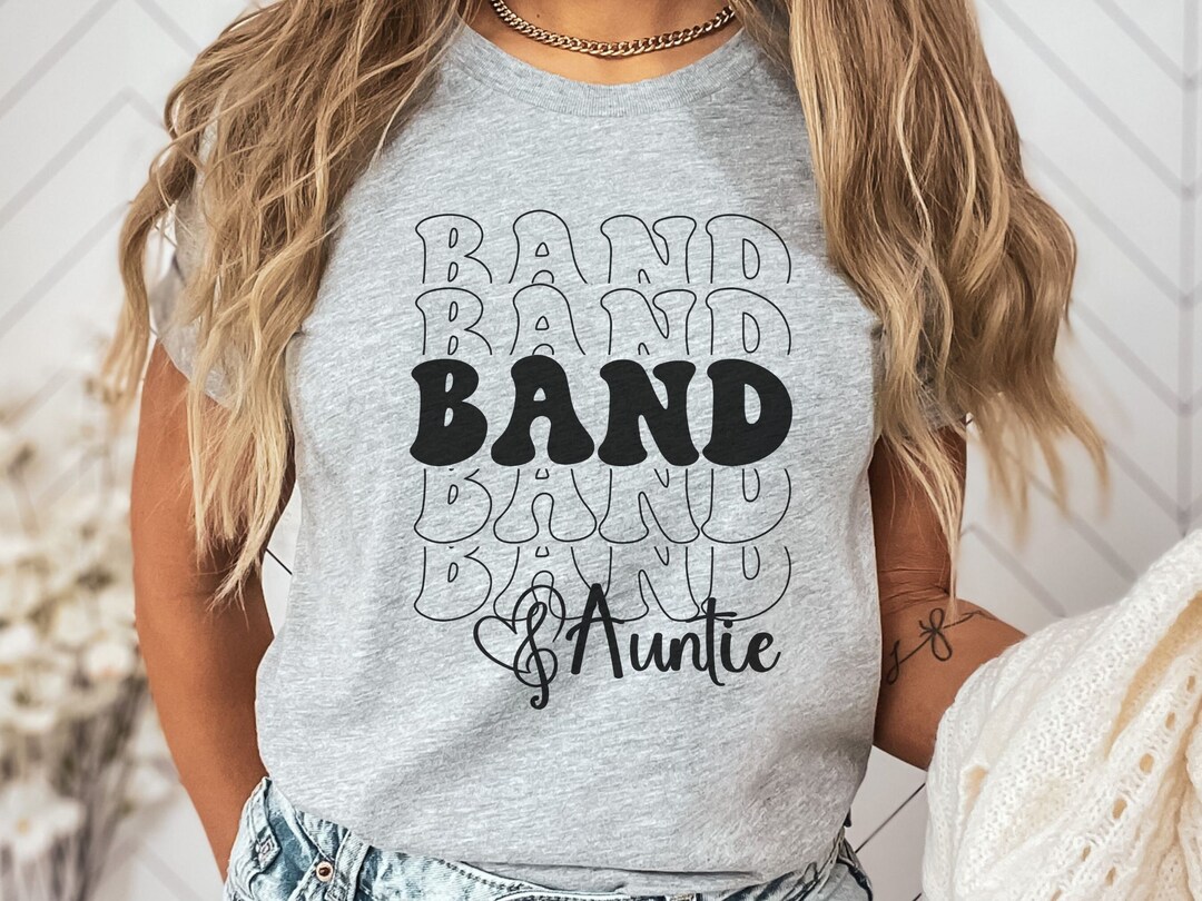Proud Band Auntie Shirt, Marching Band Auntie, Senior Aunt Tee, Senior ...