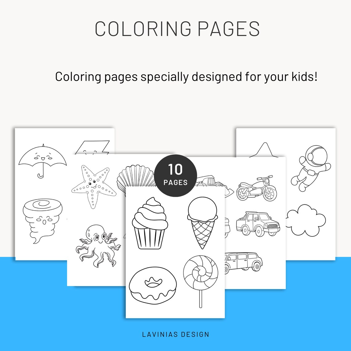 Coloring Pages for Kids, Printable Pages for Toddlers - Etsy
